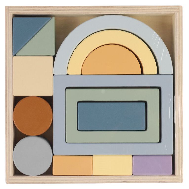 Play Studio Rainbow Wooden Building Blocks | The Warehouse