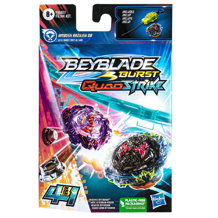 Beyblade Burst QuadStrike Fierce Bazilisk B8 And Hydra, 02/21/2024