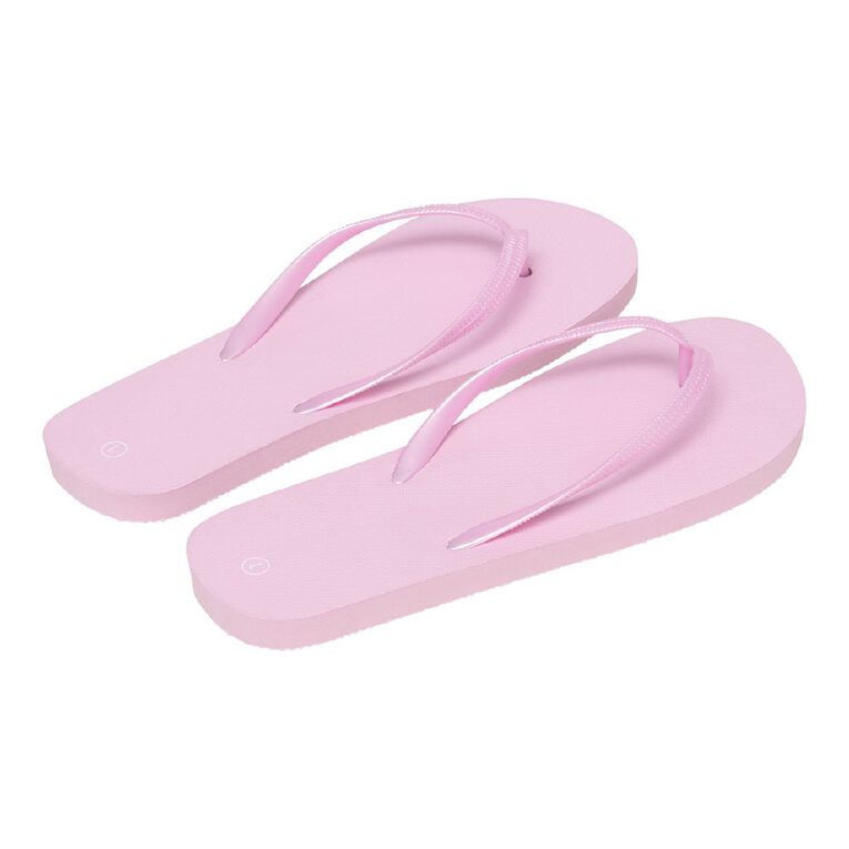 H&H H&H Women's Recycled Plain Jandals Pink Light | The Warehouse