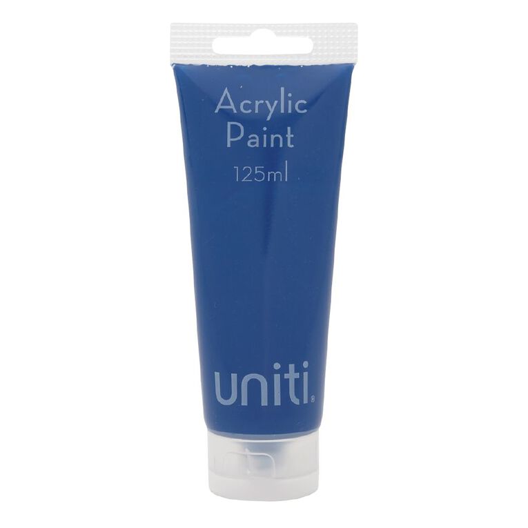 Uniti Acrylic Paint Tube Blue 125ml Blue Mid | The Warehouse