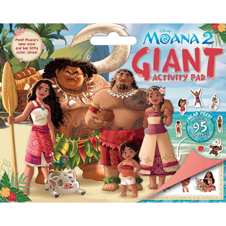 Disney Moana 2 Giant Activity Pad | The Warehouse