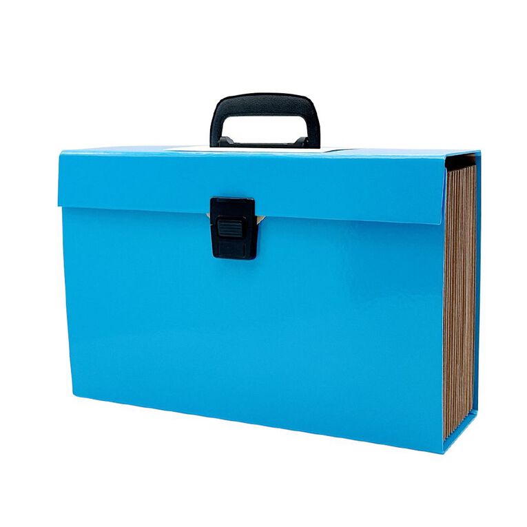 WS Concertina File 19 Pocket Blue Blue | The Warehouse