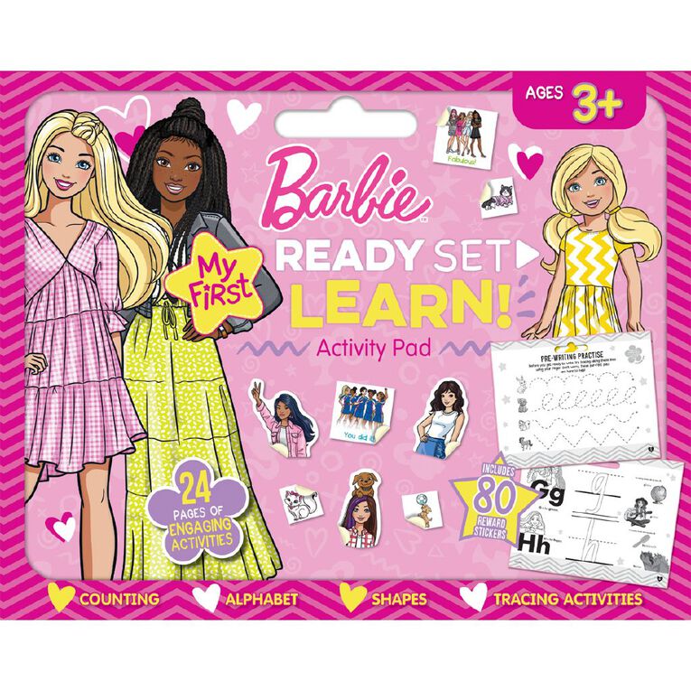Mattel My First Barbie Ready Set Learn Activity Pad Ages 3+ | The Warehouse