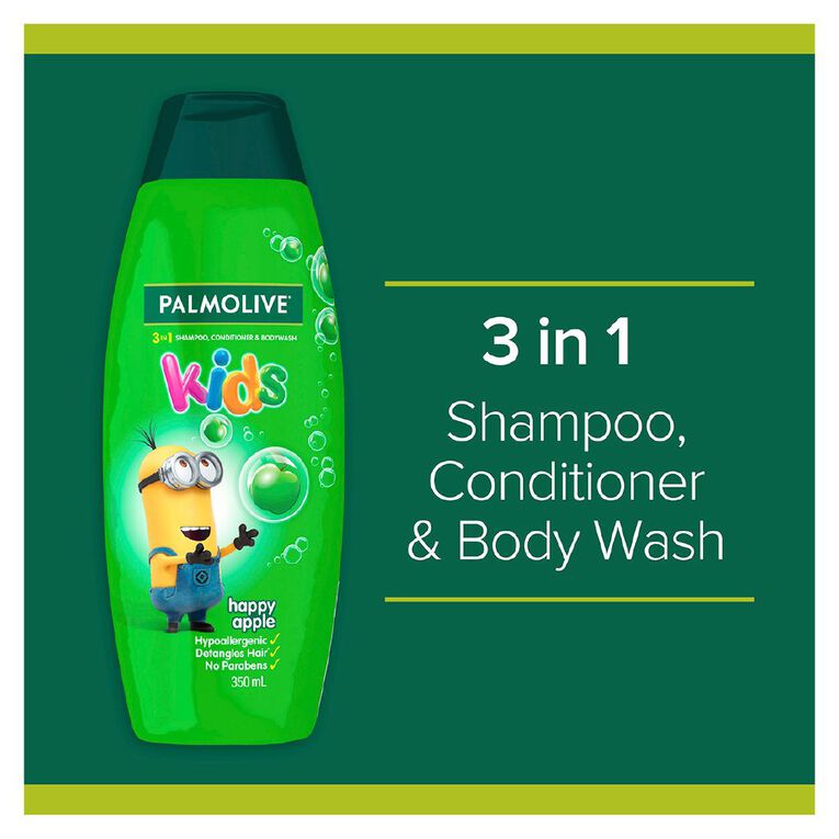 Palmolive Kids' 3-in-1 Happy Apple 350ml 350ml | The Warehouse