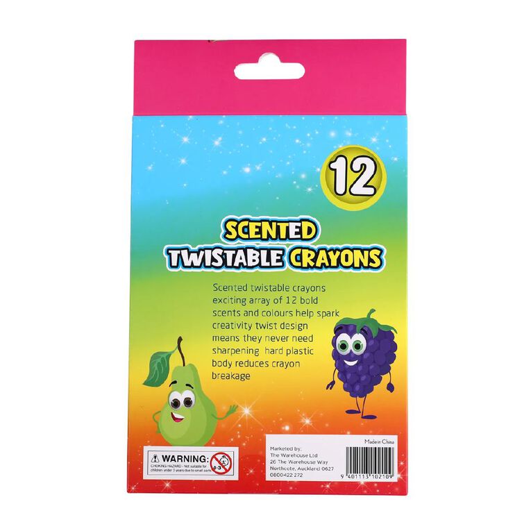 Scented Twistable Crayon 12 Pack | The Warehouse