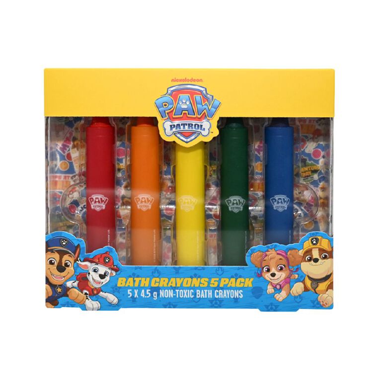 Paw Patrol Bath Crayons 5 Pack | The Warehouse