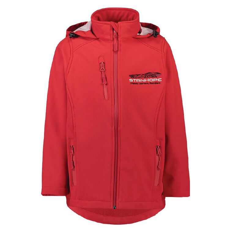 Schooltex Stanhope Road School Softshell Jacket with Embroidery Red Mid ...