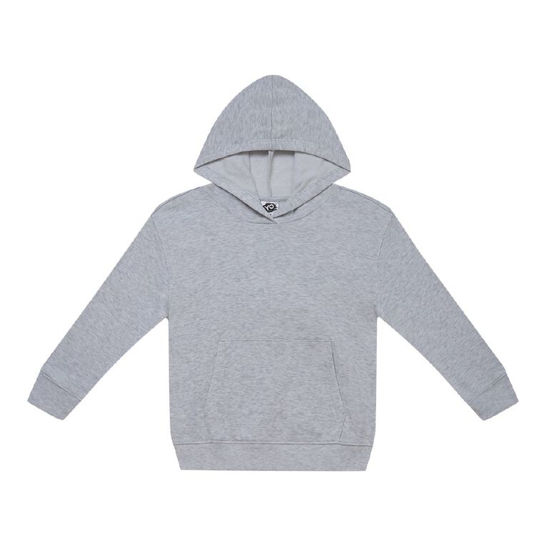 Young Original Plain Pullover Hoodie Grey Light | The Warehouse