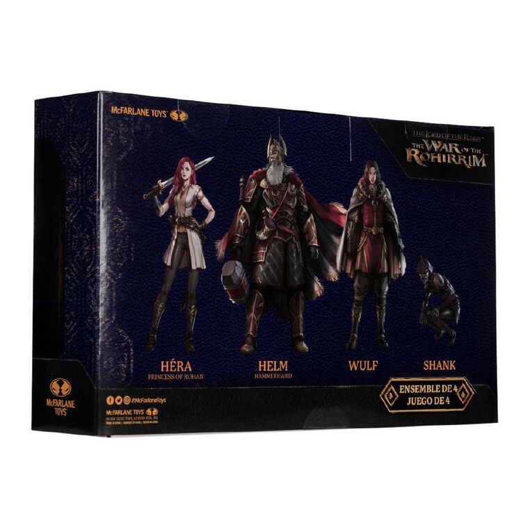 Lord Of The Rings Rohirrim 4 Pack Helm/Hera/Shank/Wulf Gold Label | The ...