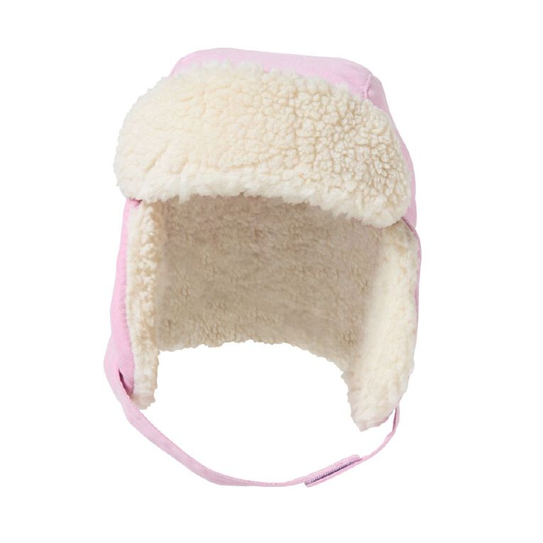 Young Original Girl's Trapper Hat Pink Mid | The Warehouse