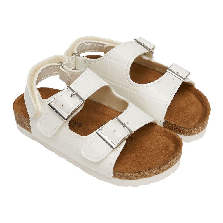 Young Original Junior Kid's Recife Back Strap Sandals White | The Warehouse