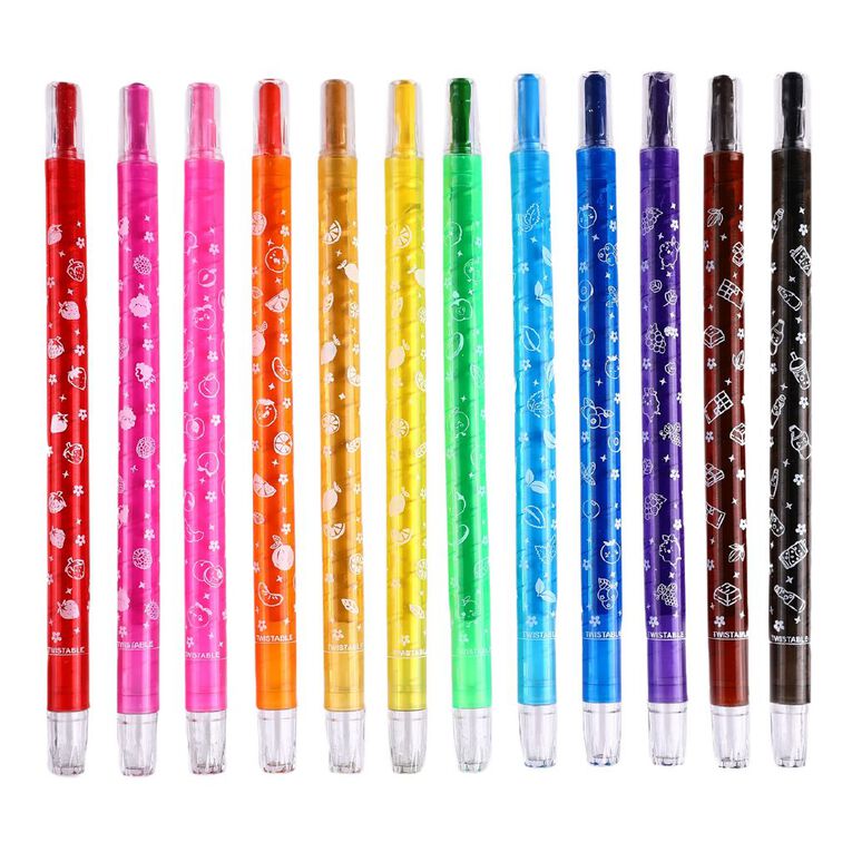 Scented Twistable Crayon 12 Pack | The Warehouse