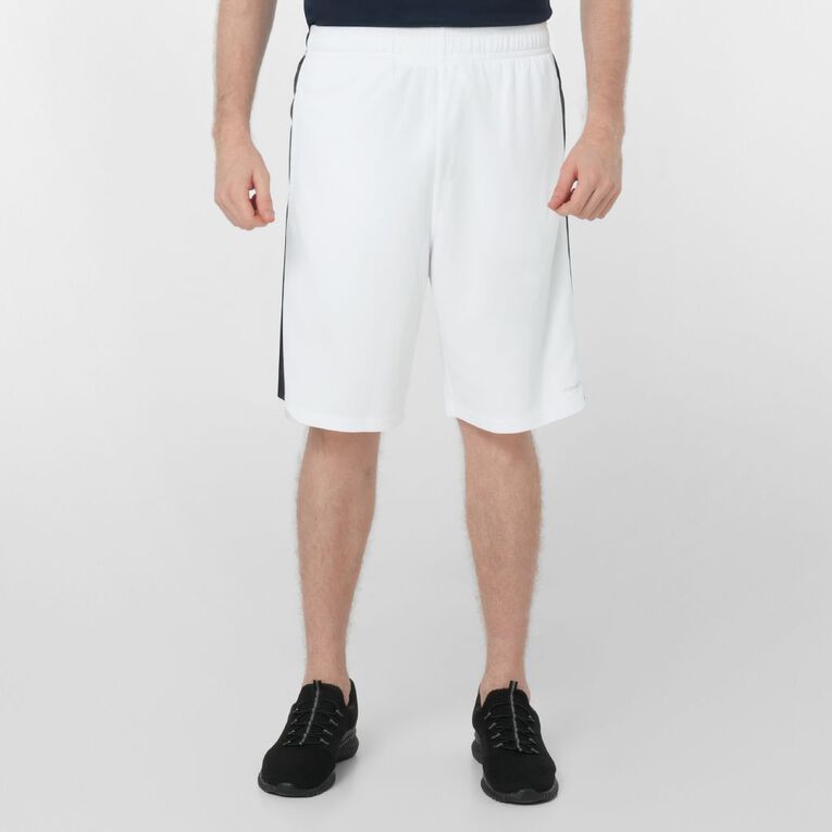 Active Intent Men's Panel Basketball Shorts White | The Warehouse