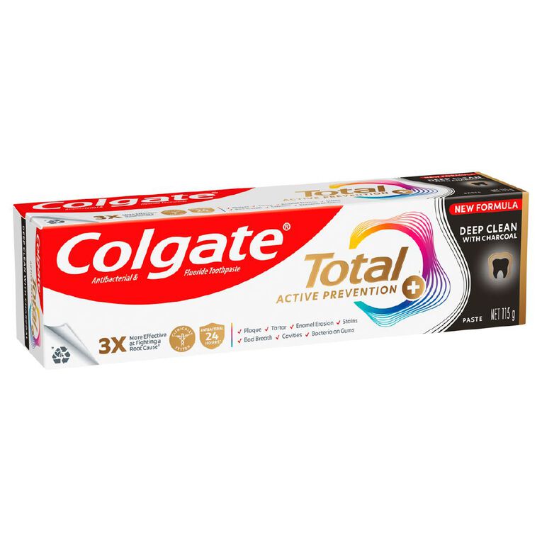 Colgate Total Charcoal Deep Clean Toothpaste 115g | The Warehouse