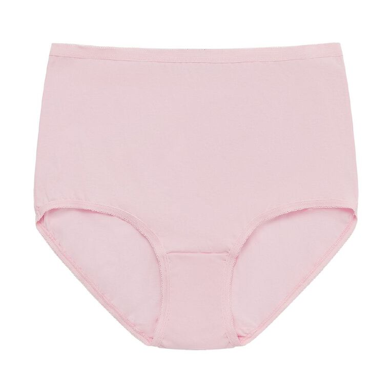 Handh Womens Cotton Full Briefs Pink Light The Warehouse
