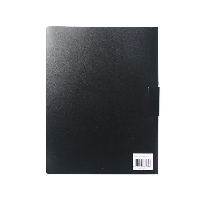 WS Easyclip File 30 Black A4 | The Warehouse