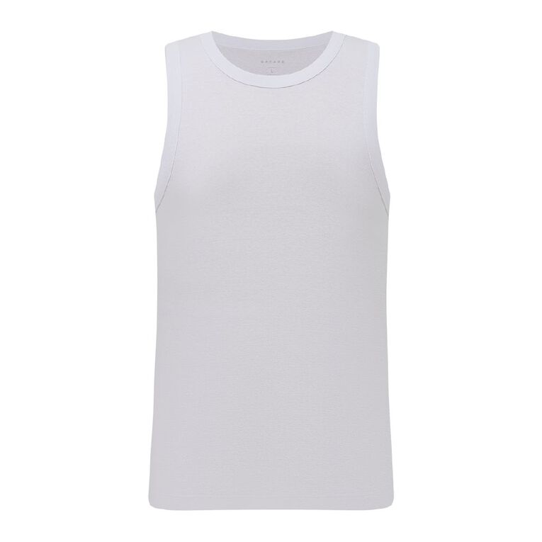 Garage Men's Plain Singlet White | The Warehouse