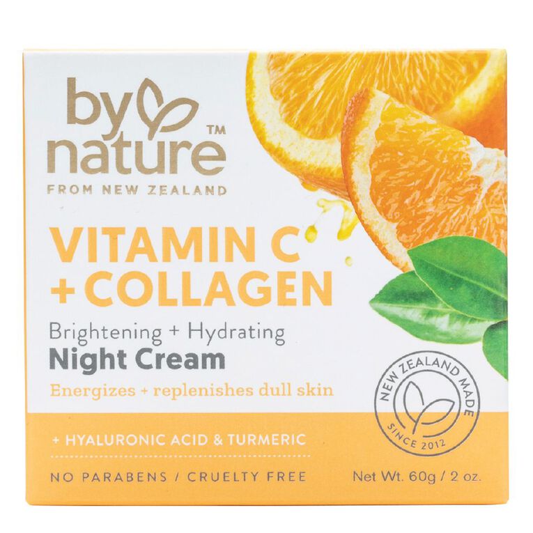 By Nature Vitamin C And Collagen Night Cream 60g The Warehouse