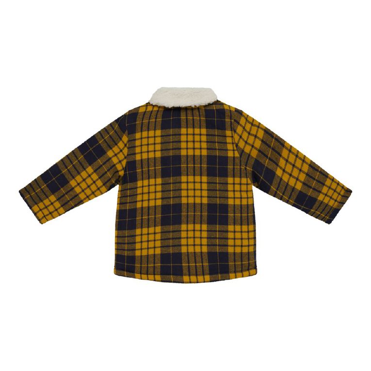 Young Original Toddler Sherpa Shacket Yellow Dark | The Warehouse