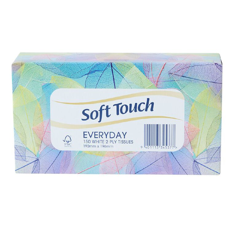 Soft Touch Facial Tissues 2-ply 150 Pack | The Warehouse