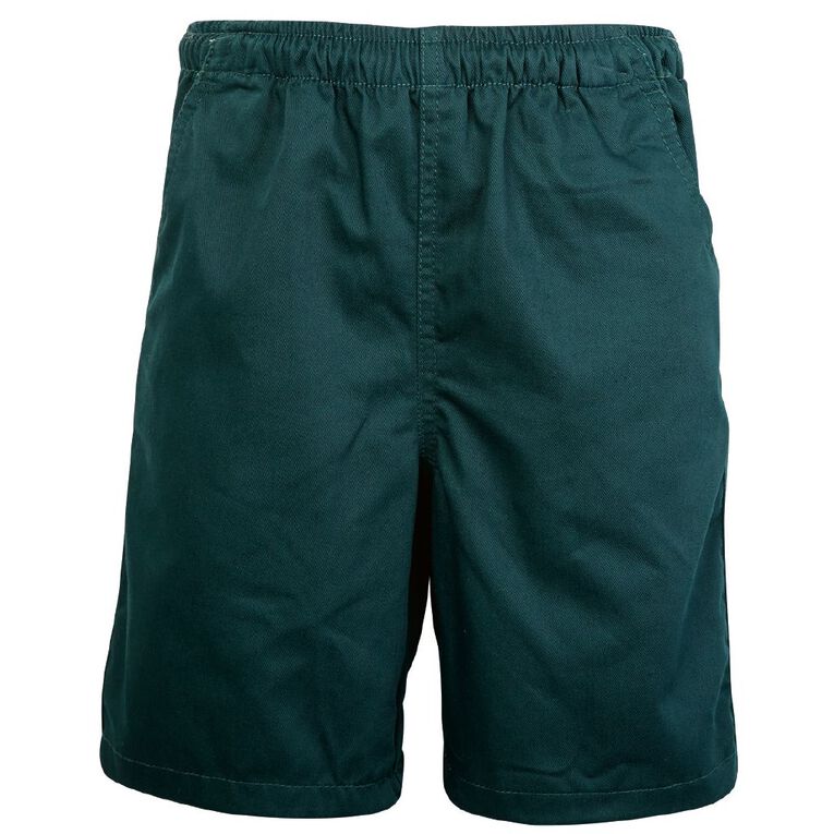 Schooltex Kids' Drill Rugger Shorts Bottle Green | The Warehouse