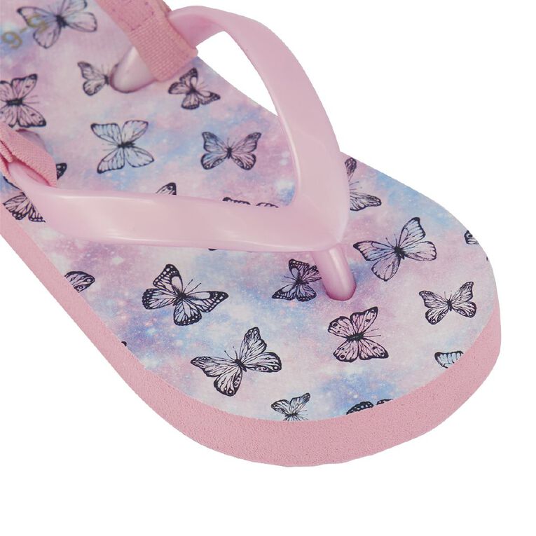 Young Original Junior Kids' Printed Jandals Purple Mid | The Warehouse