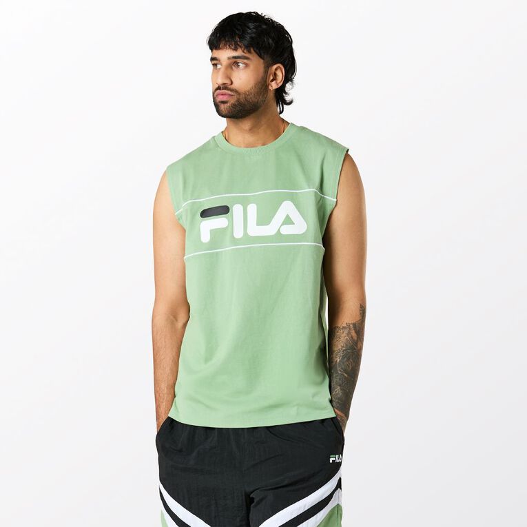 Fila Men's Theodore Tank Green Mid | The Warehouse