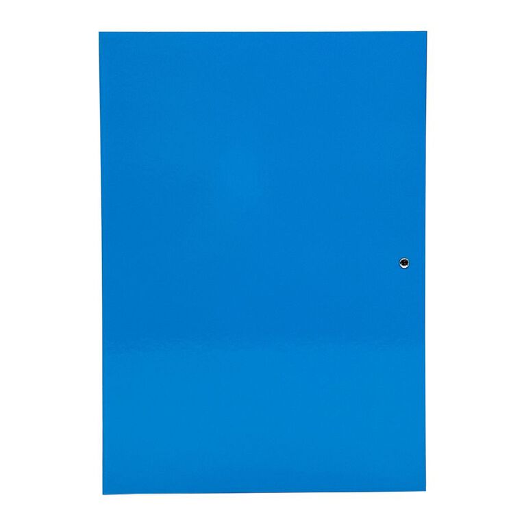 WS Pressboard Box File Blue Foolscap Blue | The Warehouse
