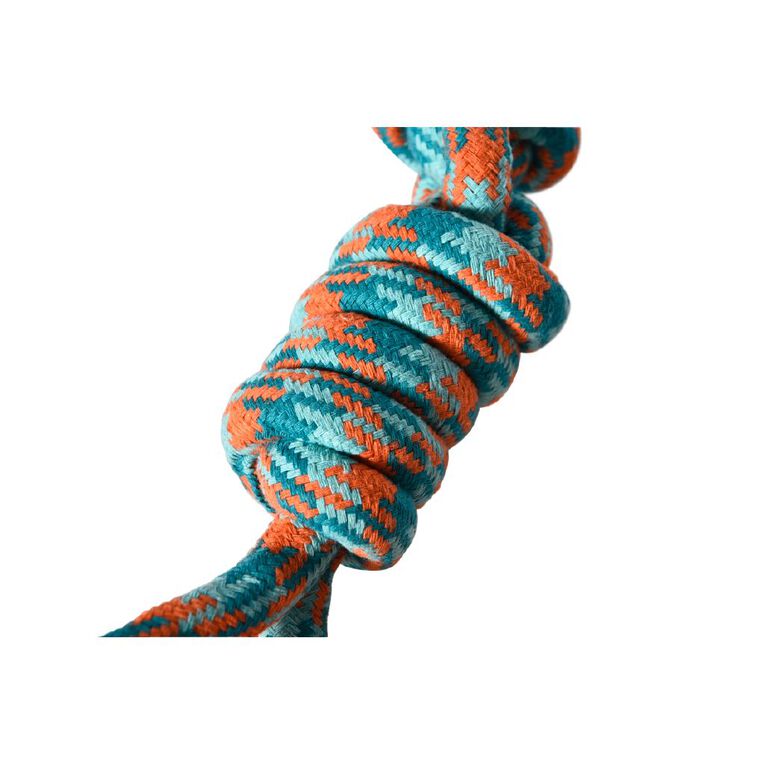 Petzone Rope Toy With Ball 59cm Orange Orange | The Warehouse