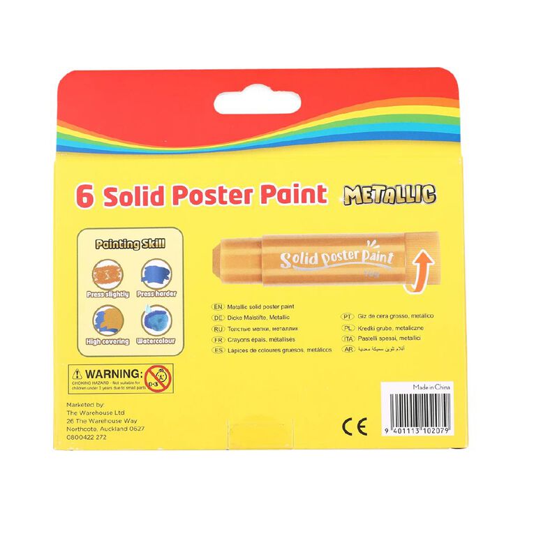 Metallic Solid Poster Paint | The Warehouse