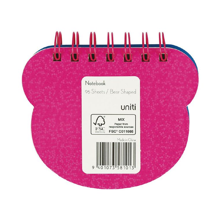 Uniti Bear Shaped Notebook | The Warehouse