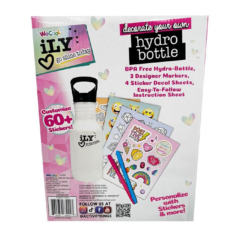 iLY DIY Hydro Water Bottle | The Warehouse