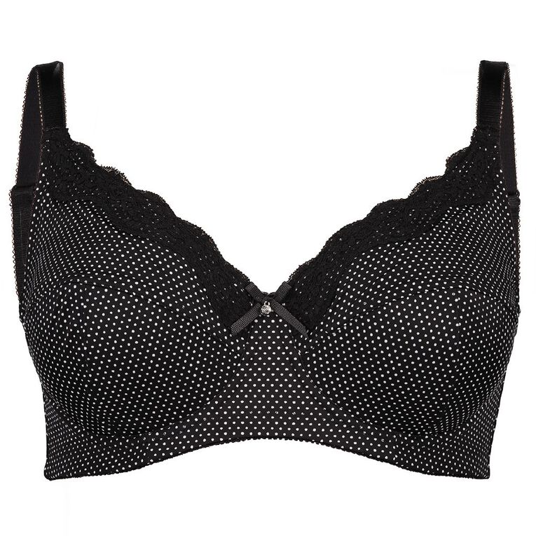 H&H Women's Mia DD-G Underwire Bra Black | The Warehouse