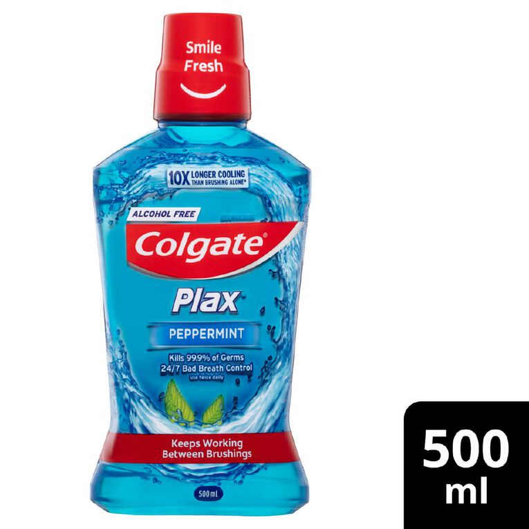 Colgate Plax Peppermint Mouthwash 500ml | The Warehouse