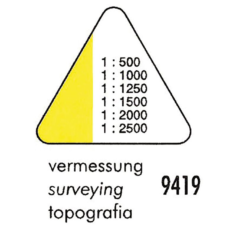 Standardgraph 9419 Tri Scale Ruler Surveying Clear Clear | The Warehouse