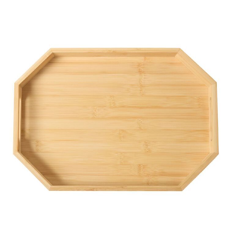 Living & Co Bamboo Tray Rectangular Shaped Natural Natural | The Warehouse