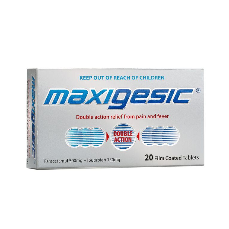 Maxigesic Tablets 500g/150g 20 Pack | The Warehouse