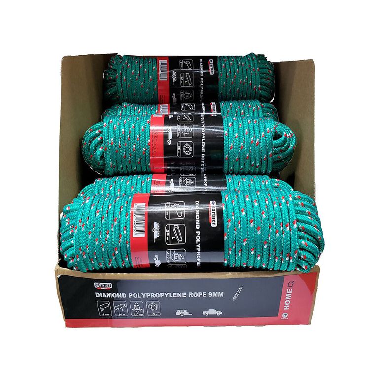 Gartner Home Diamond Polypropylene Rope 9mm x 30m | The Warehouse