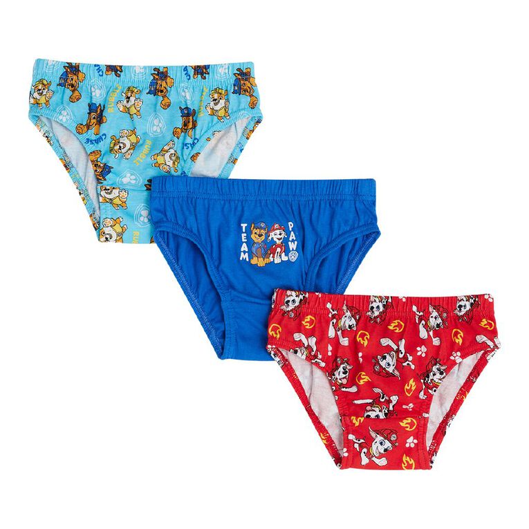 Paw Patrol Briefs 3 Pack Blue Mid | The Warehouse