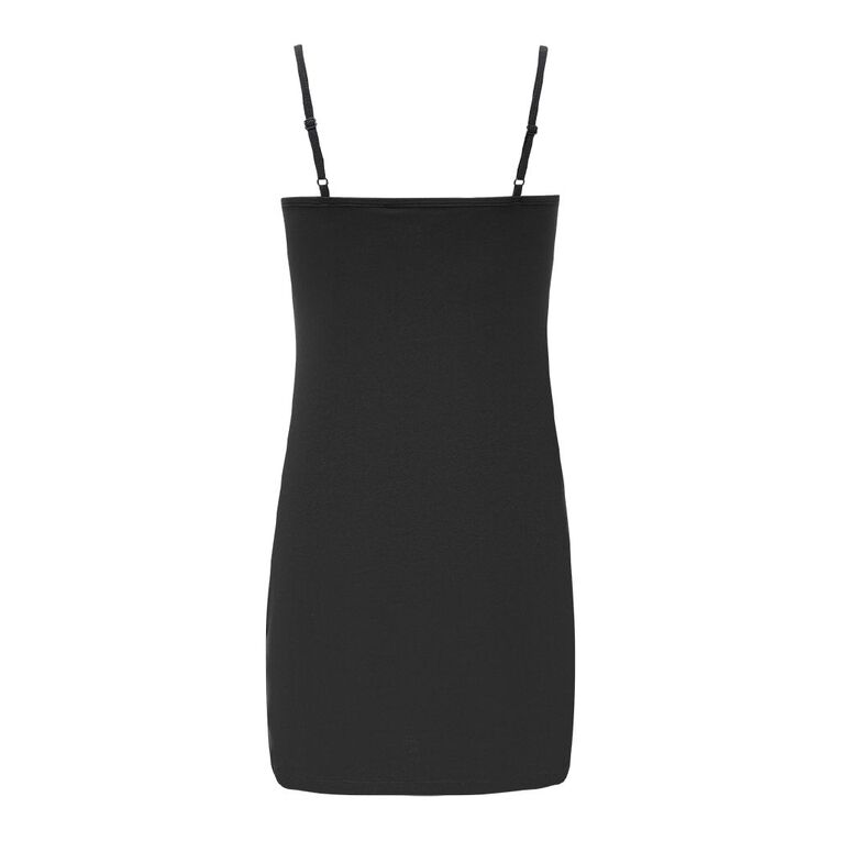 H&H Women's Essential Stretch Longline Cami Black | The Warehouse