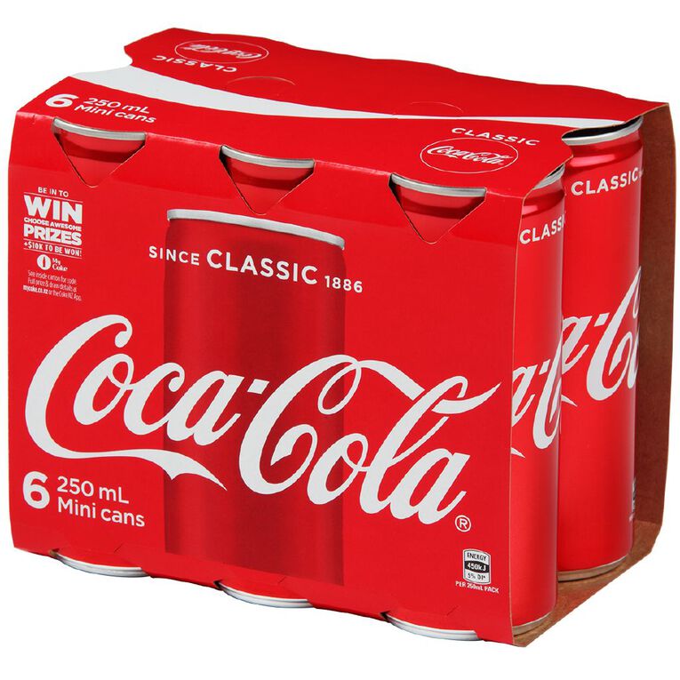 Coca Cola Mini 250ml 6 Pack | The Warehouse