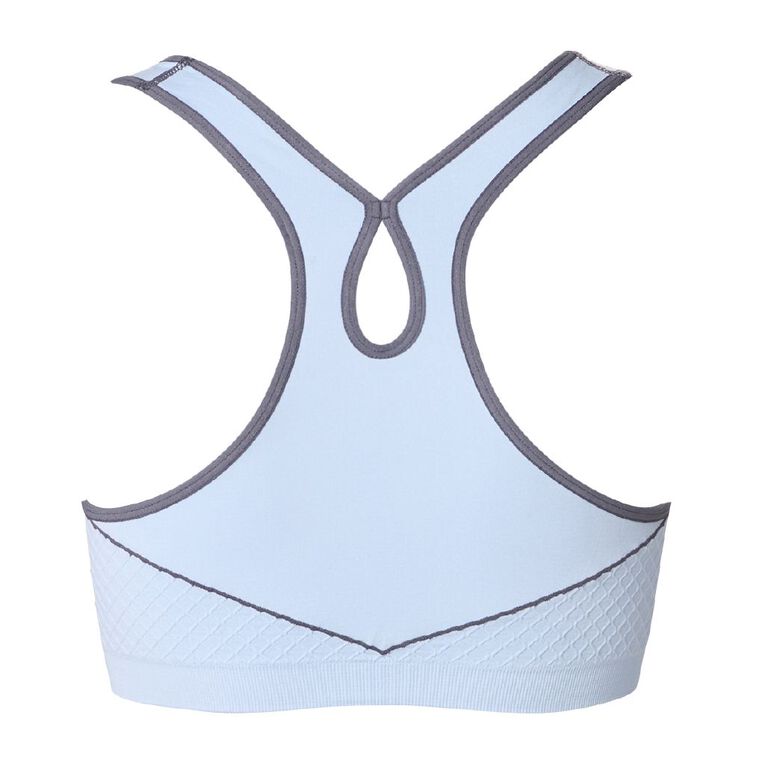 Active Intent Women's Wirefree Racer Crop Blue | The Warehouse