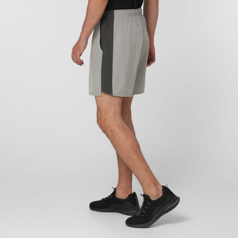 Active Intent Men's Panel Training Shorts Grey Mid | The Warehouse