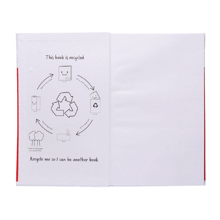 WS Exercise Book 2B6 7mm Ruled Hardcover 94 Leaf Red Red Mid Red Mid ...