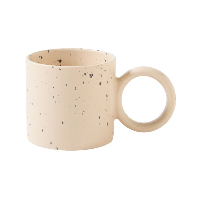 Living & Co Speckle Mug Round Handle Pink Pink | The Warehouse