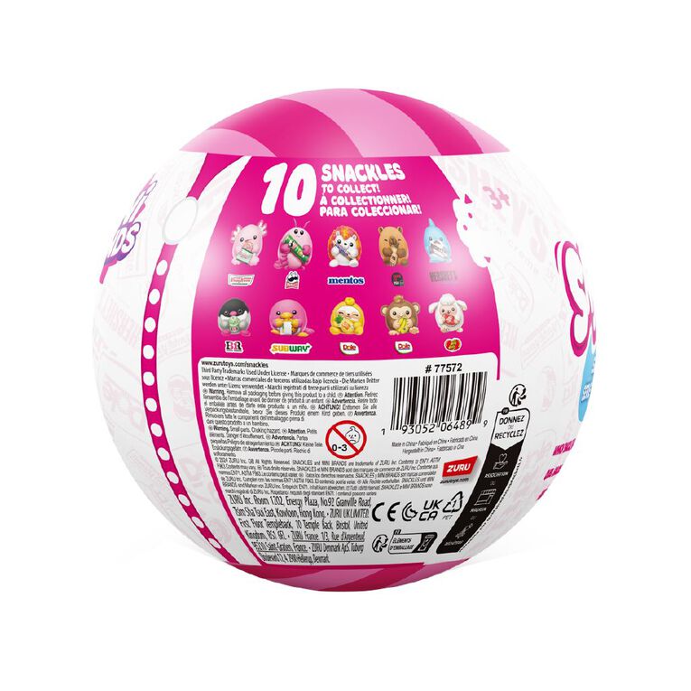 Zuru Snackles Capsule 5 Inch Series 2 Assorted Assorted | The Warehouse