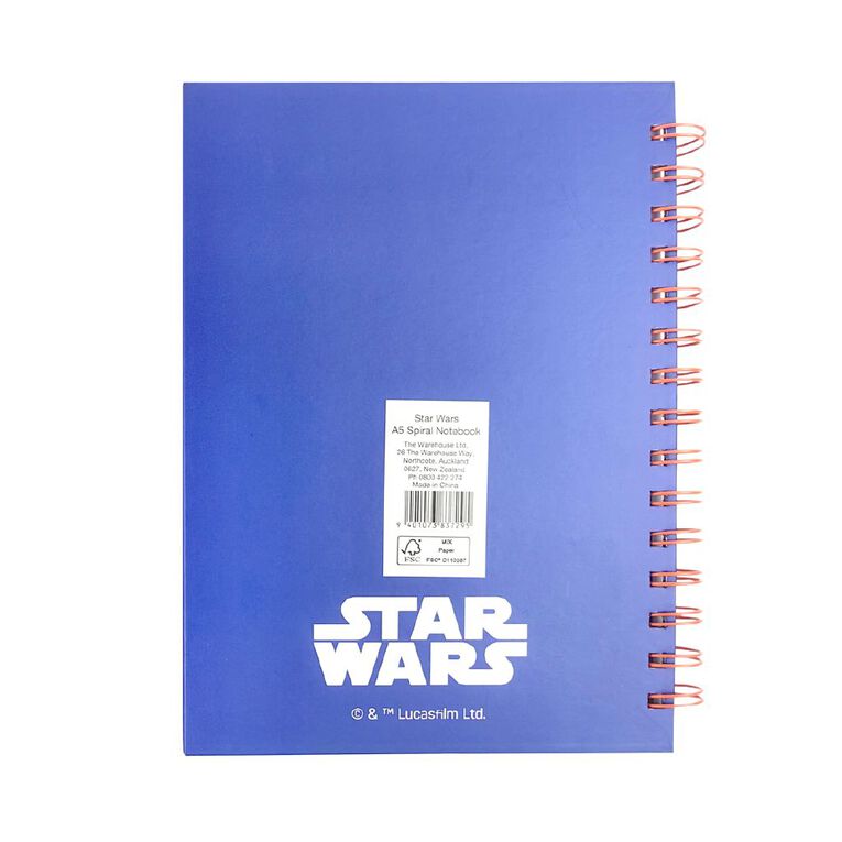 Star Wars Disney Spiral Notebook A5 | The Warehouse