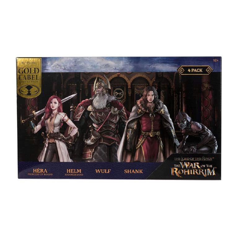 Lord Of The Rings Rohirrim 4 Pack Helm/Hera/Shank/Wulf Gold Label | The ...