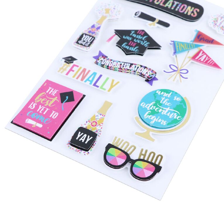 Dimensional Stickers Congratulations | The Warehouse