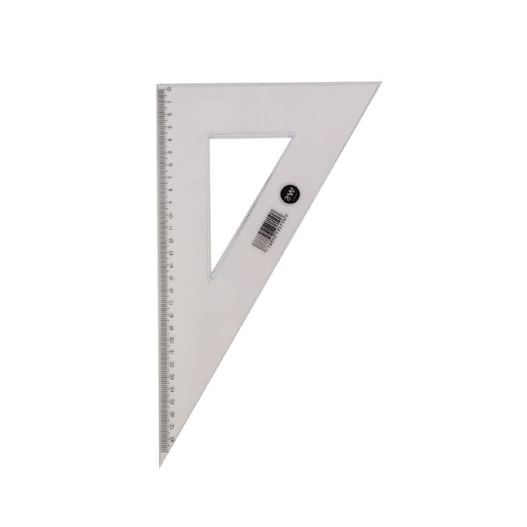WS 30 & 60 Degree Set Square Clear 32cm Clear | The Warehouse
